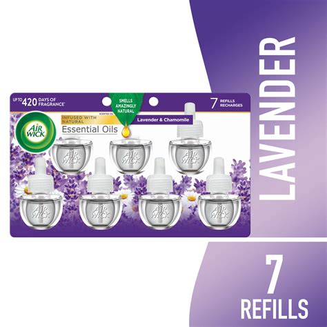 Air Wick Plug In Scented Oil Air Freshener Warmer Refills Lavender And