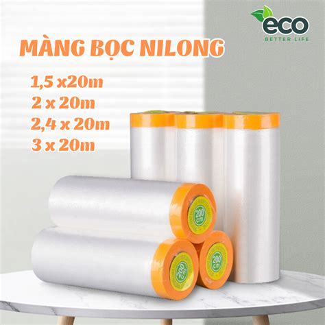 Màng Bọc Nilon Eco Che Bụi Nội Thất đa Năng Ngăn Bụi Bảo Vệ Nội Thất Che Sơn Bọc Hàng Nhiều