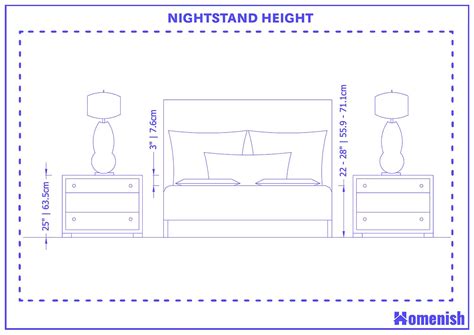 Nightstand Size For King Bed