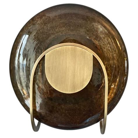 Sconce Blown Glass Antique Plated Metal Details For Sale At 1stdibs
