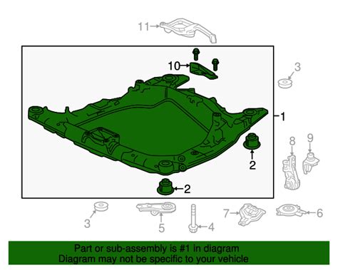 2014 Acura Rlx Engine Cradle 50200 Ty3 A00 Oem Parts Online
