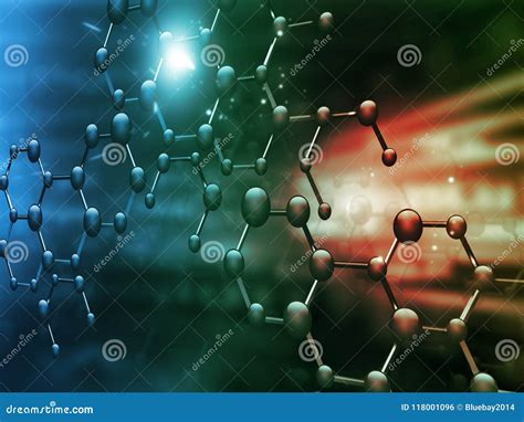 Molecular Structure Stock Illustration Illustration Of Network 118001096