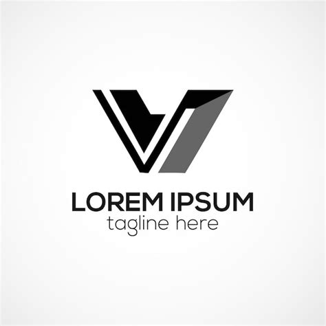 Premium Vector Modern V Letter Abstract Logo Design Concept Isolated