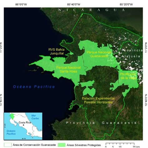 Área De Estudio Área De Conservación Guanacaste Download Scientific