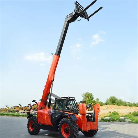 Small Landscaping Forestry Log Grab Telehandler Sliding Rotary