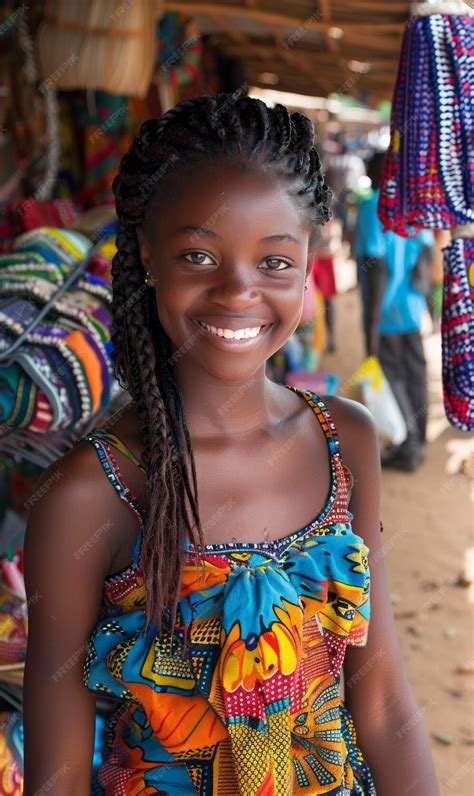 Premium Photo African Beautiful Girl Black Woman With Dark Skin Traditional Culture And