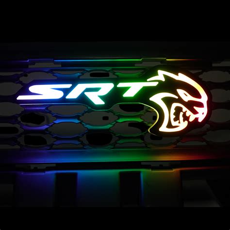 Srt Hellcat Led Emblem Badge Multicolor