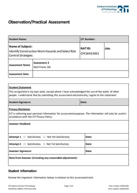 4 Assessment Practicaldocx Educational Assessment Education