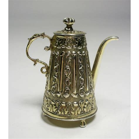 Zilveren Miniatuur Koffiekan Koffiepot Frederik Van Strant Ii Amsterdam