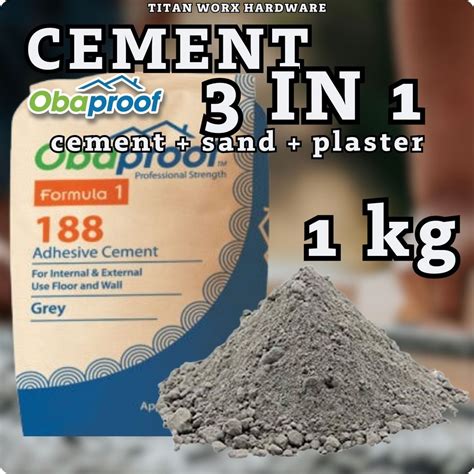 1kg 3 In 1 Cement Ready Mix Simen Sedia Campur Pre Mix Plaster Shopee Malaysia