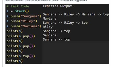 Solved The Following Class Is Supposed To Represent A Stack Chegg