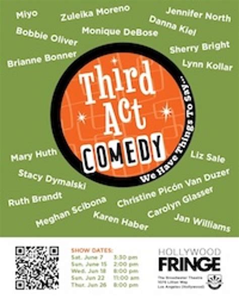 Third Act Comedy At The Broadwater Main Stage Los Angeles 2025