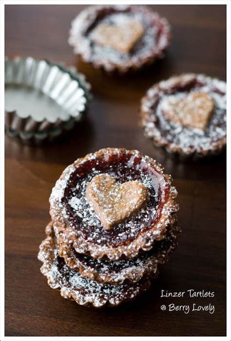 Berry Lovely Linzer Tartlets For Valentines Day Tartlets Sweet Tarts Valentines Day Desserts