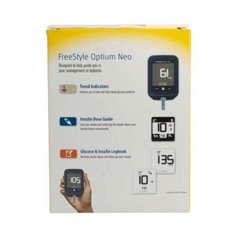 50 Mmoll Freestyle Optium Neo Glucometer 50 Straps 33 X 18 X 07