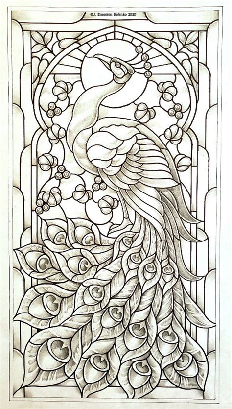 Free Stained Glass Peacock Patterns At Elijah Sampson Blog