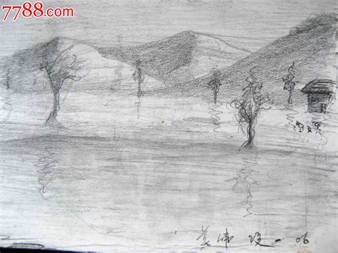 素描风景画图片素描风景画图片大全 随意云