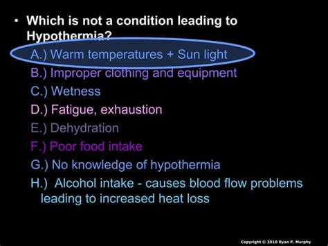 Hypothermia And Hyperthemia Lesson Powerpoint Thermoregulation Pptx
