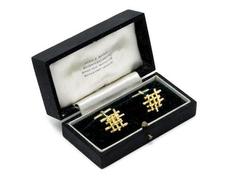 Bonhams Gerald Benney A Pair Of 18 Carat Gold Cuff Links London 1966 2