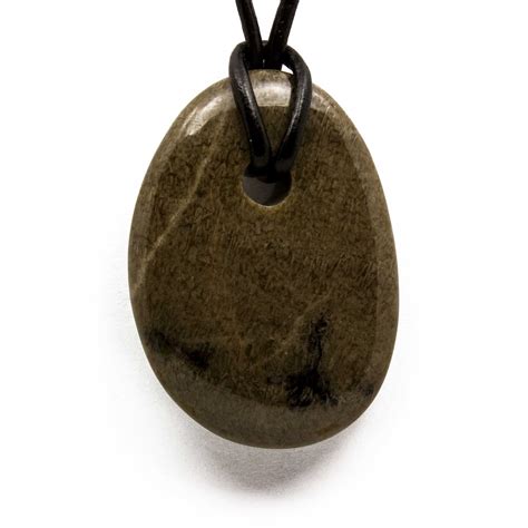 Charlevoix Stone Necklace Polished Charlevoix Stone Jewelry Pendant