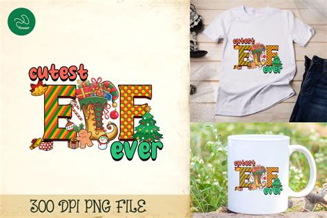 Cutest Elf Ever Christmas Elf Png Graphic By Finoset · Creative Fabrica