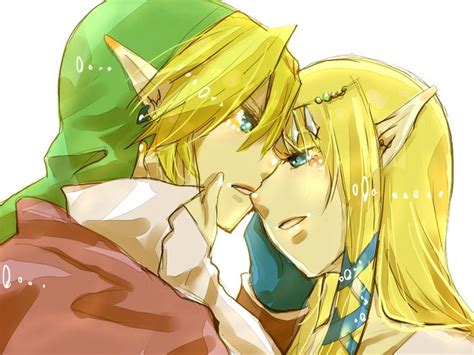 The Legend Of Zelda Skyward Sword Link And Zelda Kiss The Legend Of Zelda Skyward Sword Link And Zelda Kiss