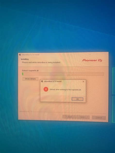 Error When Downloading Rrekordbox