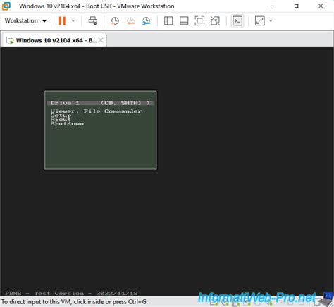 Boot On An Usb Key From A Virtual Machine With Vmware Workstation 17