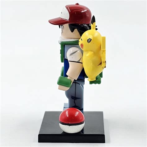 Pokemon Ash Ketchum And Pikachu Minifigure Building Block