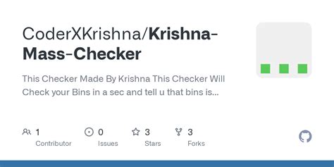 Krishna Mass Checkermainpy At Main · Coderxkrishnakrishna Mass Checker · Github