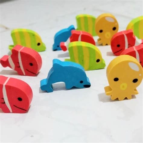 خرید و قیمت پاکن موجودات دریایی، پاک کن فانتزی، پاکن ماهی، پاکن دلفین، پاکن هشت پا، جایزه هدیه