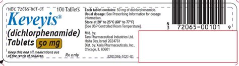 Keveyis Dichlorphenamide Tablet
