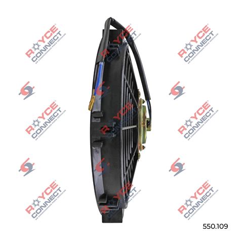Eletroventilador Universal Soprante 10 Polegadas Pás Em S 12 Volts Royce Connect