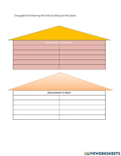Conjugating Ar Verbs In The Present Tense Online Exercise For Live Worksheets