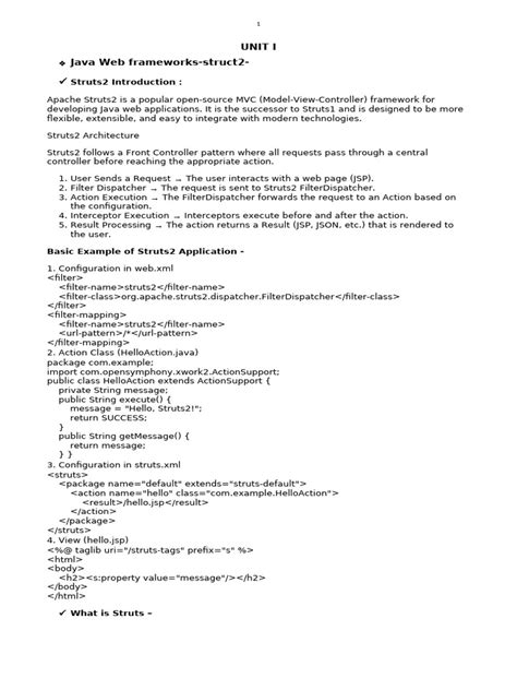 Java Web Framework Pdf Modelviewcontroller Computing