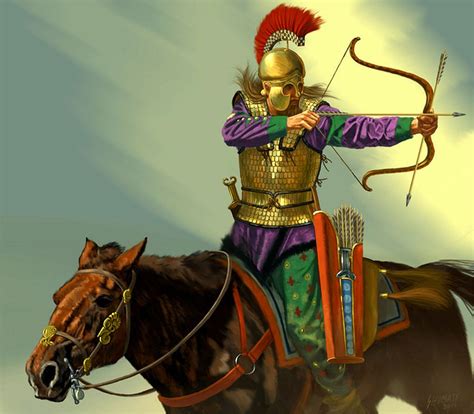 Parthian Horse Archer By Johnny Shumate Warriors Illustration