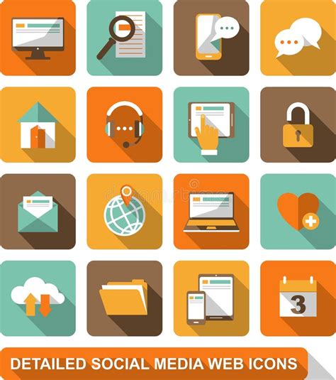 Security Web Icons Set Stock Vector Illustration Of Design 34490984