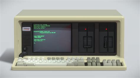 Vintage Portable Computer Buy Royalty Free 3d Model By 3dee