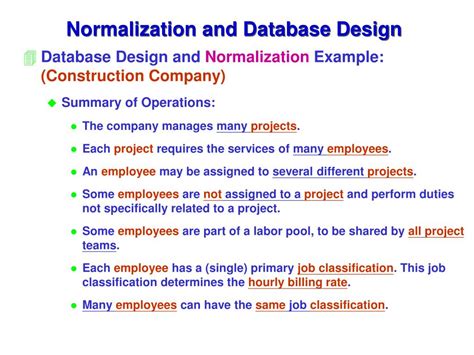 Ppt Chapter 5 Normalization Of Database Tables Powerpoint