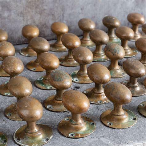Patinated Brass Oval Door Knobs Lassco Englands Prime Resource For