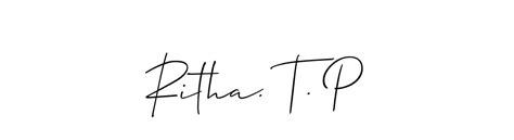 72 Ritha T P Name Signature Style Ideas Professional Name Signature