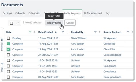 Implementors Refile Requests Fyi