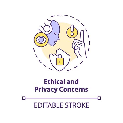 2d Editable Multicolor Ethical And Privacy Concerns Icon Simple