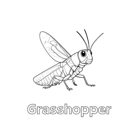 Page 2 Grasshoppers Line Drawing Pictures Freepik
