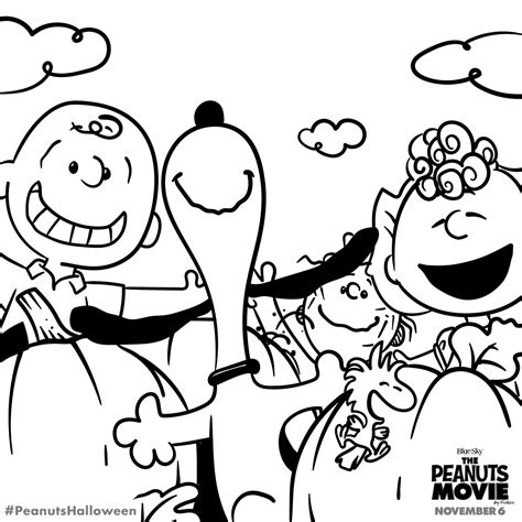 Free Charlie Brown Halloween Coloring Pages
