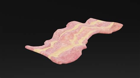 Slice Of Bacon 3d Model By Thedazking