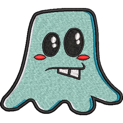 Ghost Cartoon Design Cartoon Ghost Machine Embroidery Design