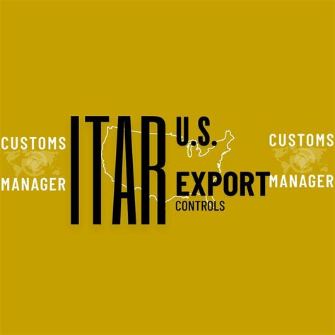 Us Export Controls Itar Training Customs Manager Ltd