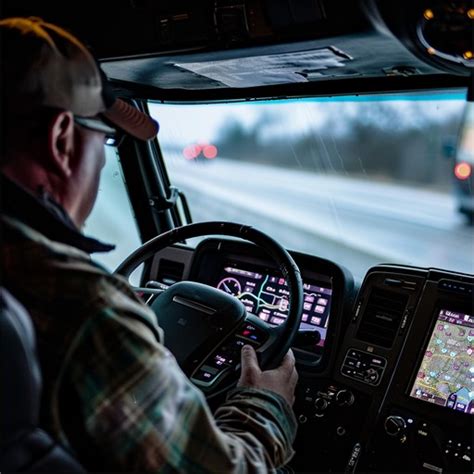 Free Trucker At Work Image Truck Driver Highway Download At Stockcake