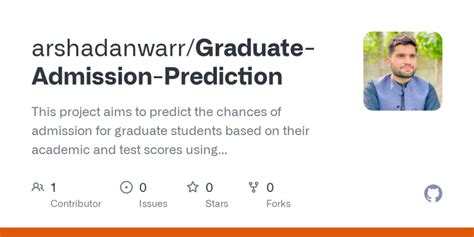 Github Arshadanwarrgraduate Admission Prediction This Project Aims