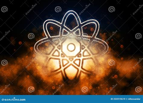 Atom Symbol Atom Icon Science Stock Illustration Illustration Of